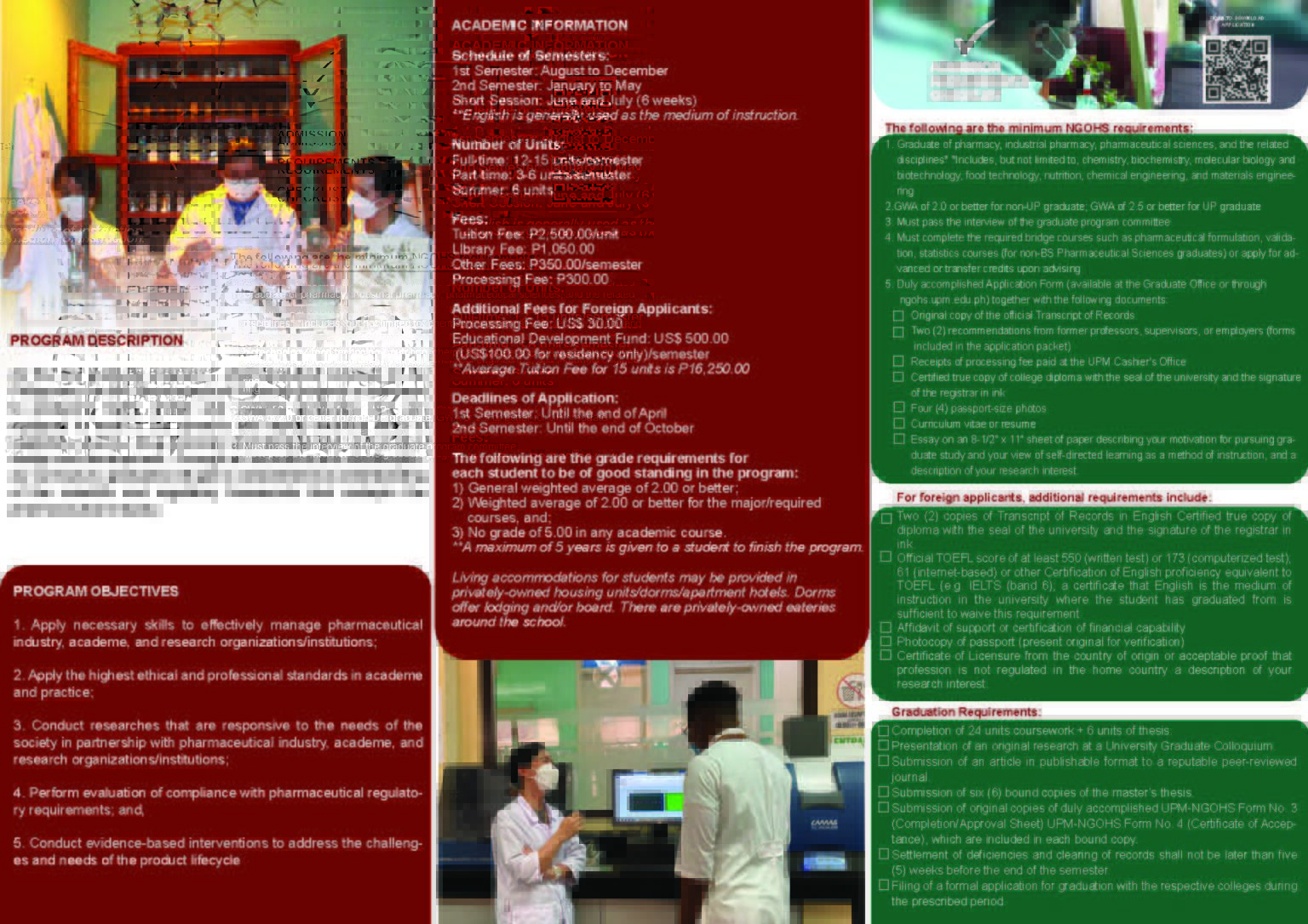 Master of Science in Pharmaceutical Sciences – College of Pharmacy